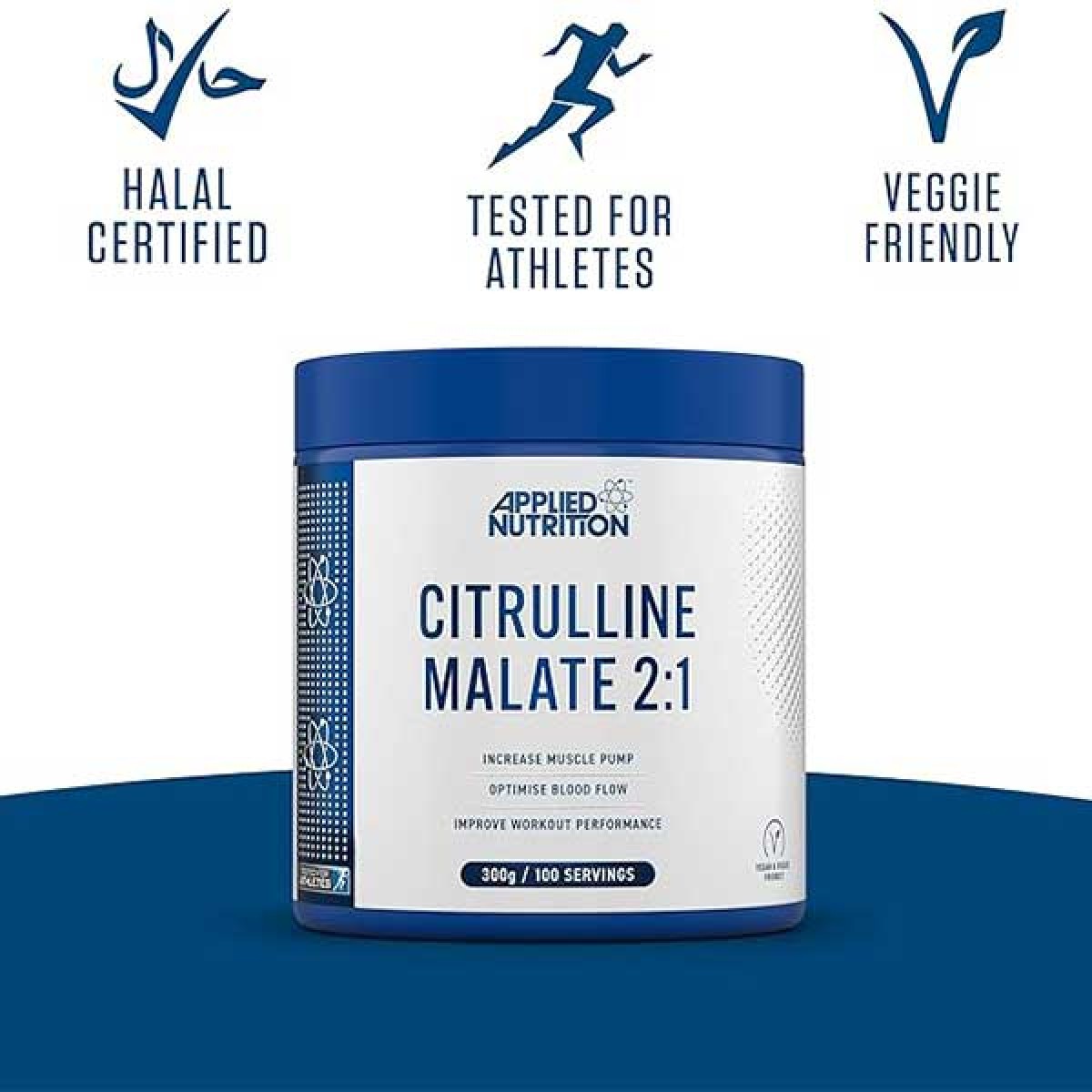 Applied Nutrition Citrulline Malate 2:1 - 300g | Premium Nitric Oxide ...