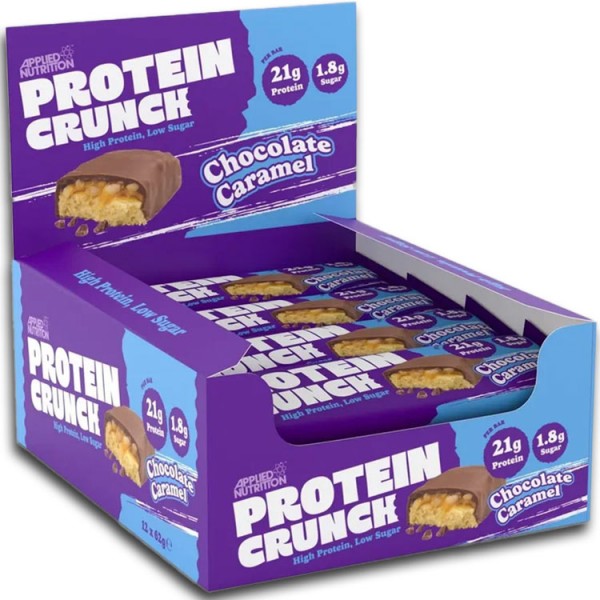 Applied Nutrition Protein Crunch 12x62g | 21g Protein, High Fiber Snack ...