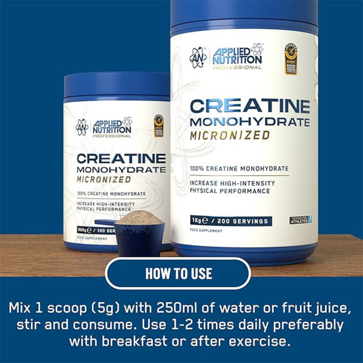 Applied Nutrition Creatine Monohydrate - 1kg | Strength & Power ...