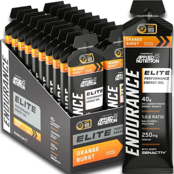 Applied Nutrition Elite Performance Energy Gel 20x60ml | 40g Dual ...