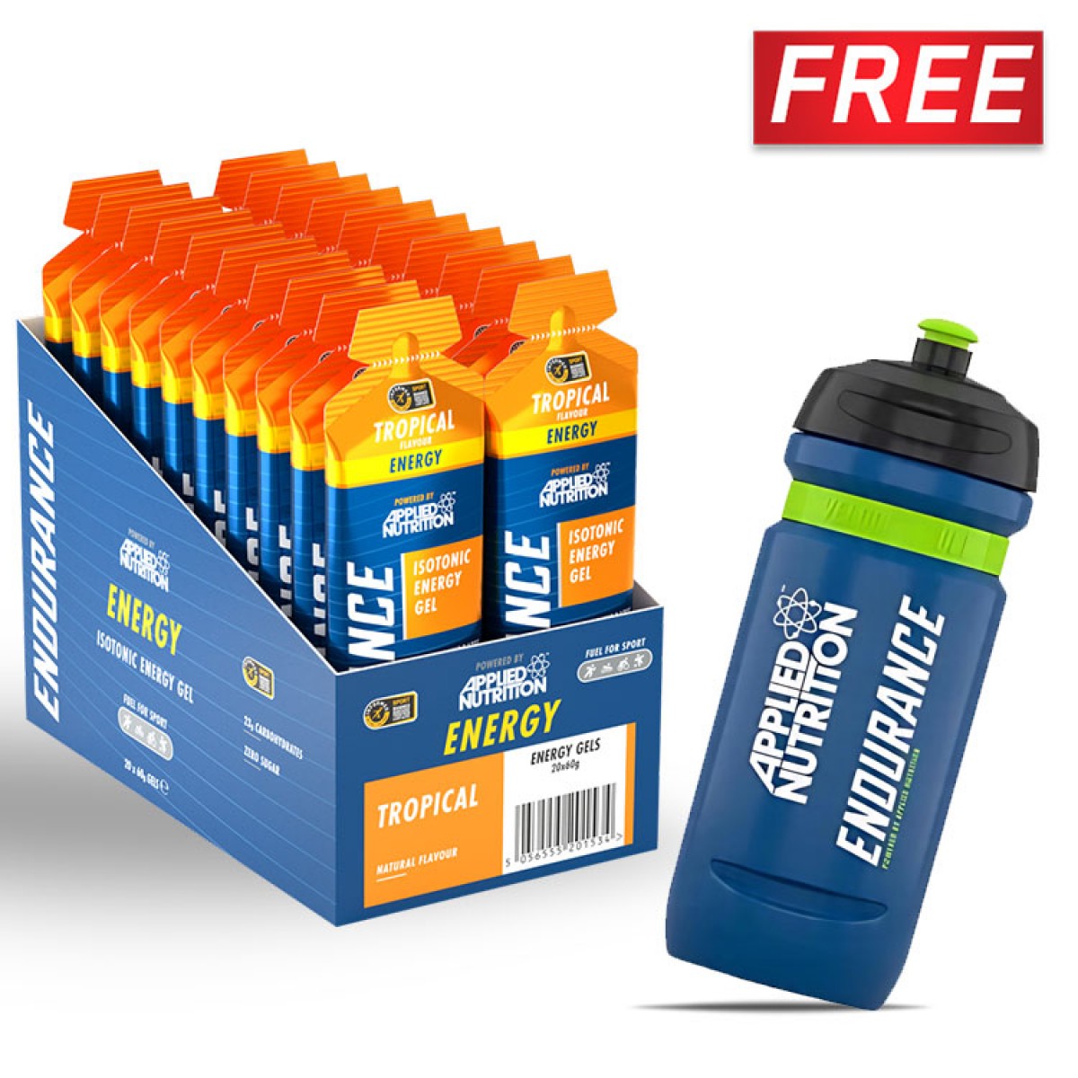 Applied Isotonic Energy Gels - 20 x 60g | Instant Energy Boost