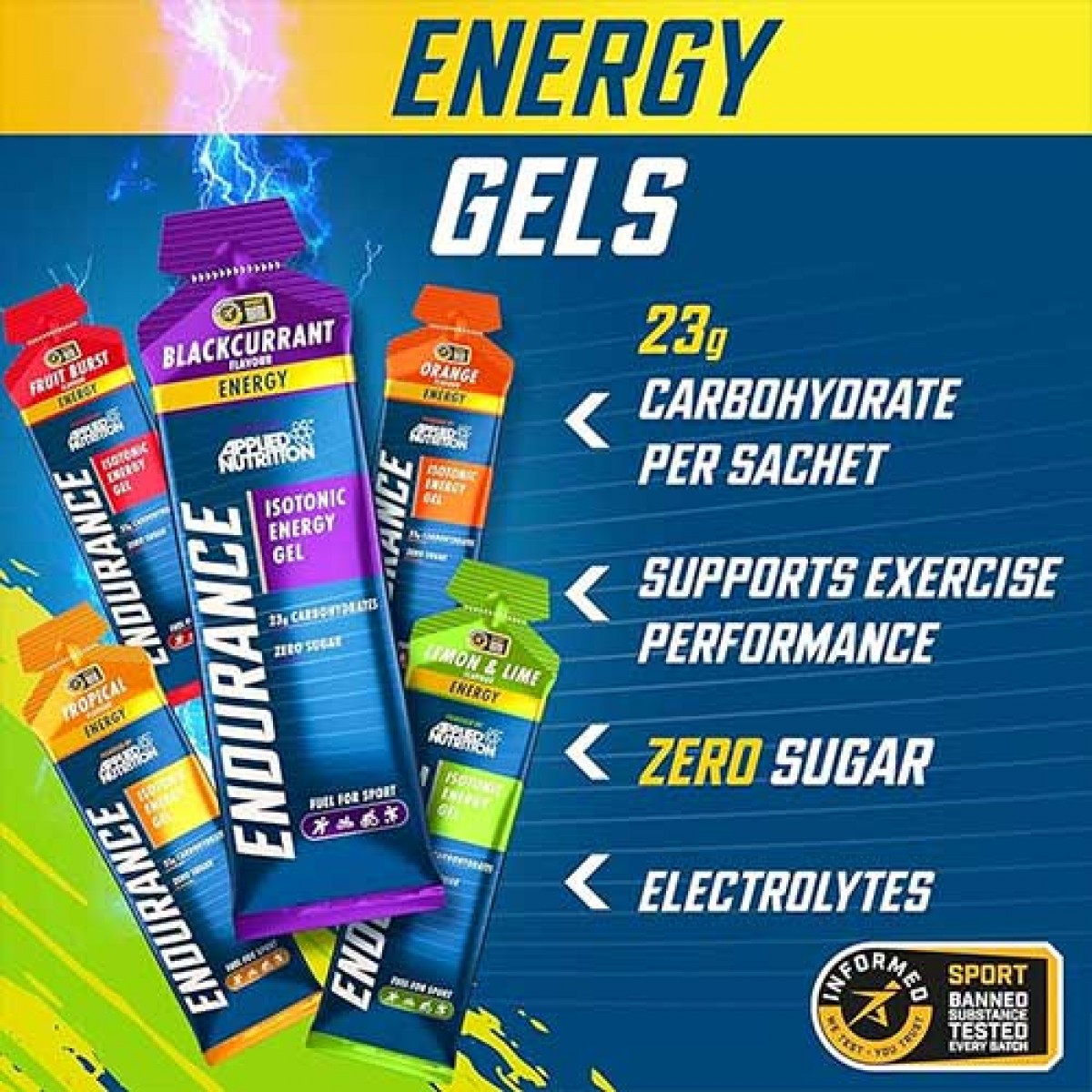Applied Endurance Isotonic Energy Gels - Variety Pack (6 Gels ...