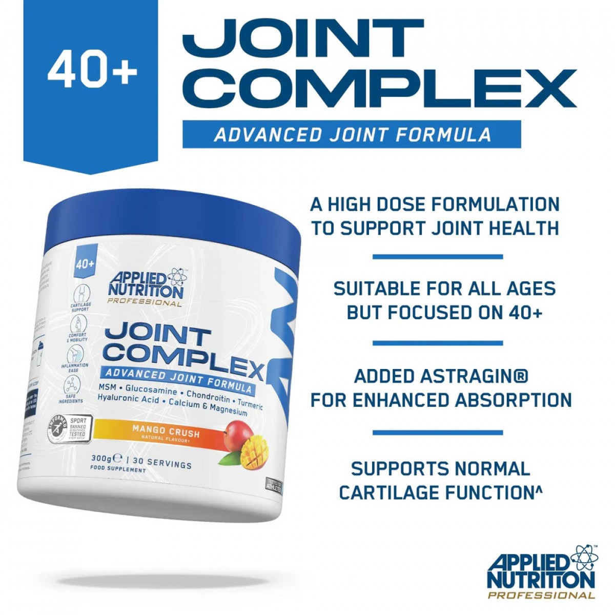 Applied Nutrition Joint Complex - 300g | Joint Health & Mobility ...