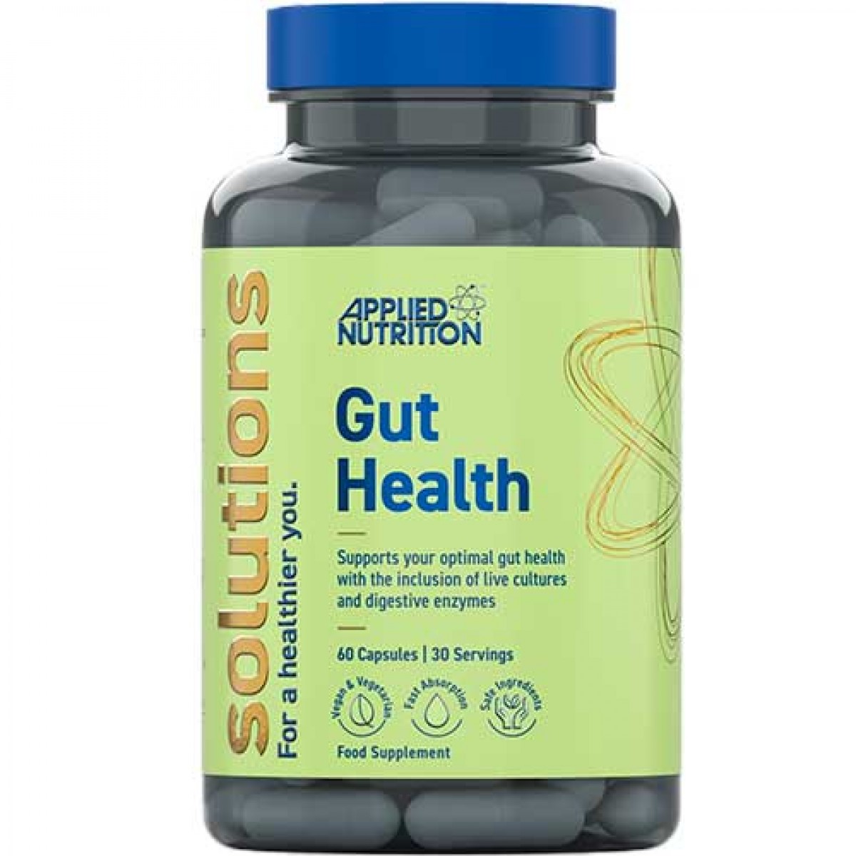 Solutions Gut Health - 60 Capsules | Probiotic & Digestive Support ...