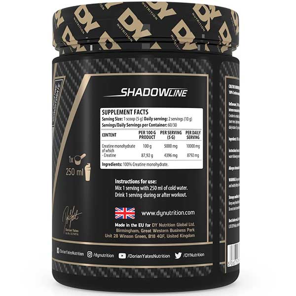 Dorian Yates Creatine Monohydrate - 300g | Pure Muscle Power
