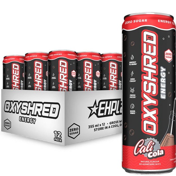 EHPLabs OxyShred Ultra Energy Drink - 12 Pack | Zero Sugar Metabolism ...