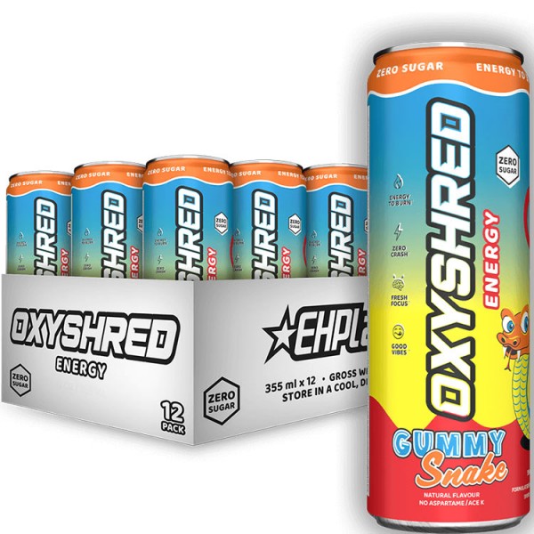 EHPLabs OxyShred Ultra Energy Drink - 12 Pack | Zero Sugar Metabolism ...