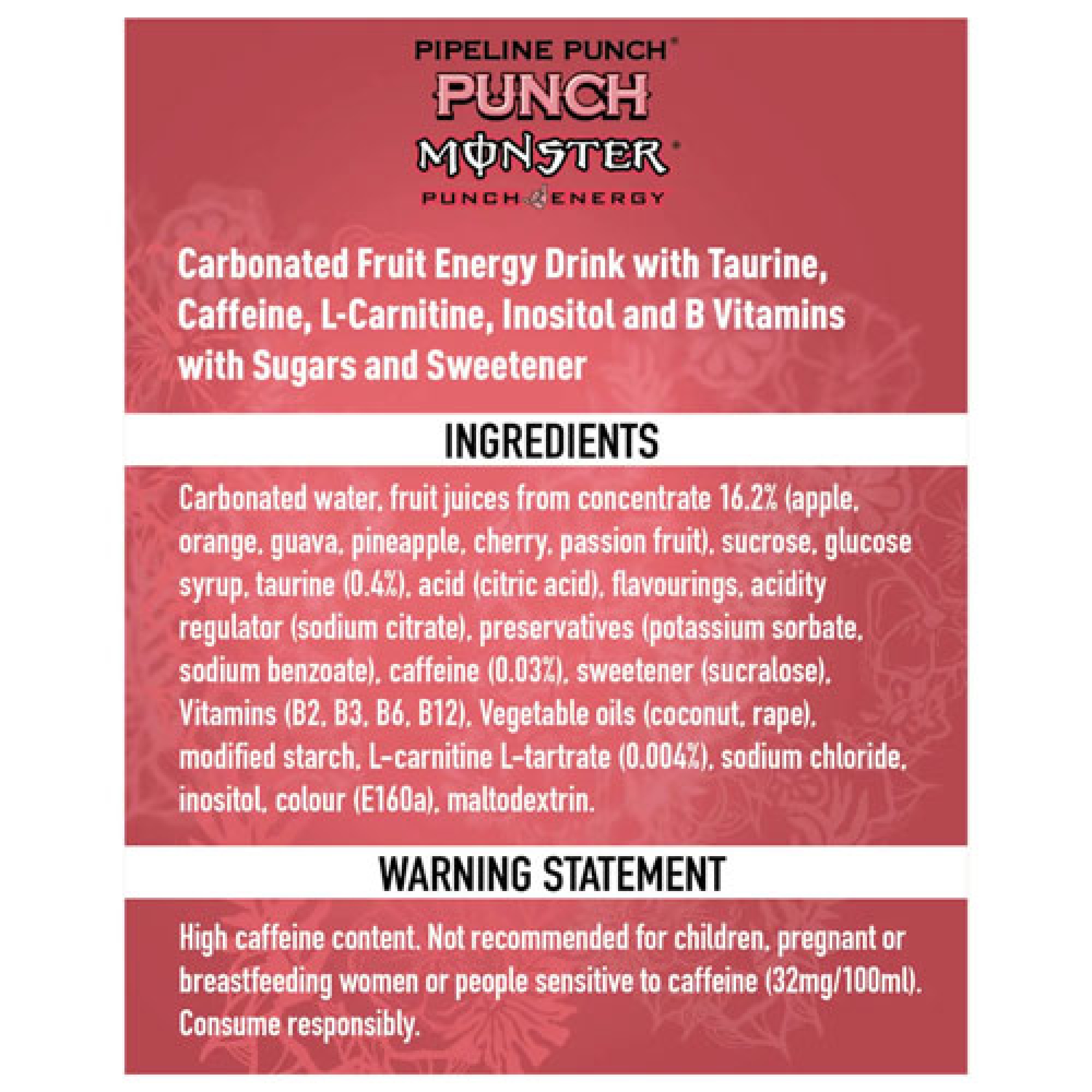 Monster Energy Pipeline Punch 500ml | Lowest Price | HPnutrition.ie