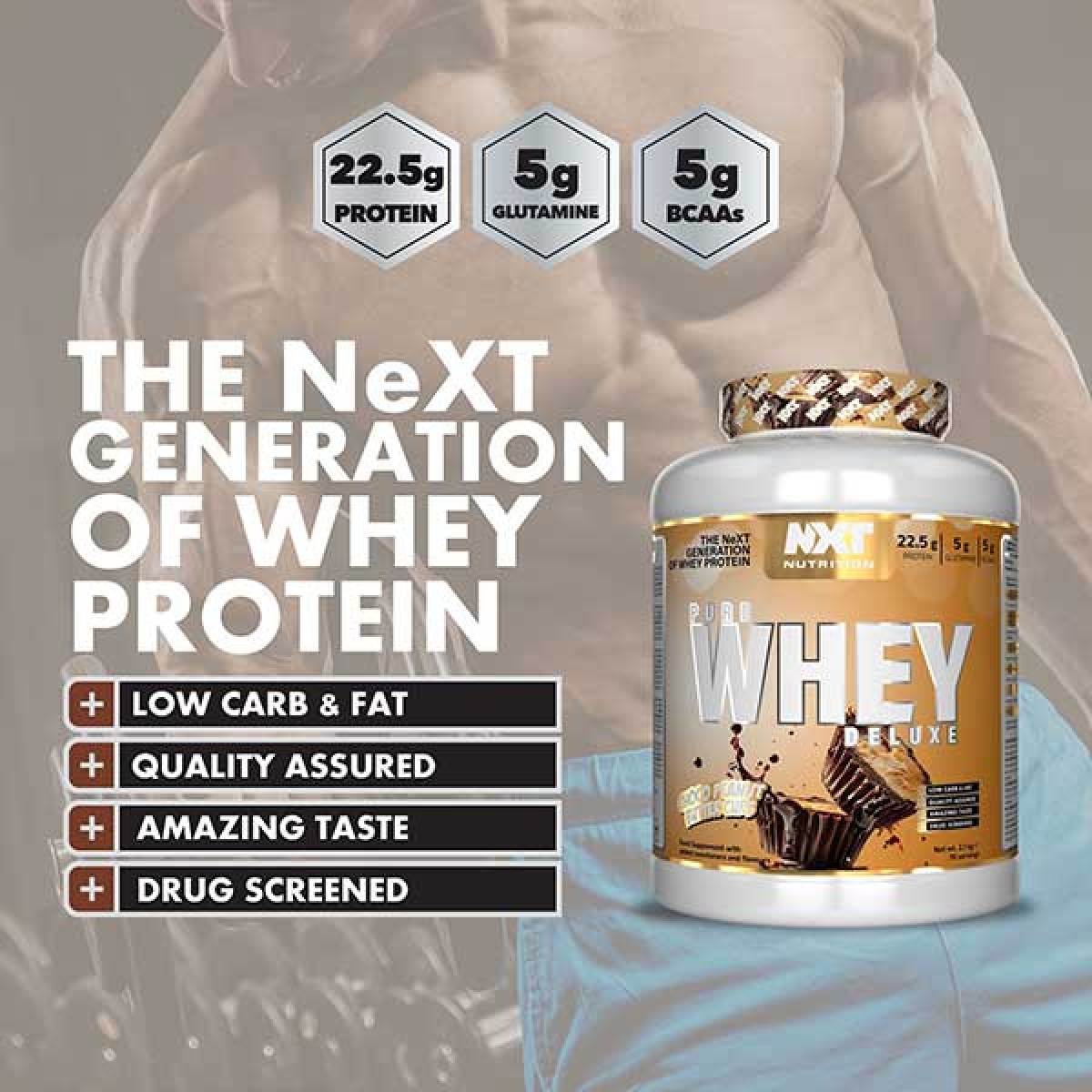 NXT Pure Whey Deluxe Protein - 2.1kg | Premium Whey for Muscle Growth ...