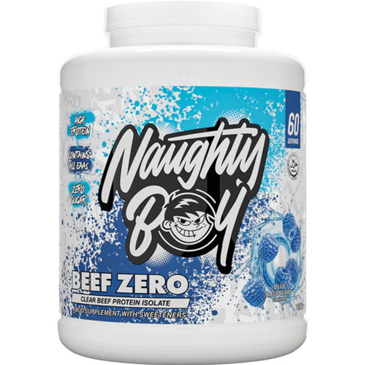 Naughty Boy Beef Protein Isolate Zero 1.8kg | Dairy-Free, Zero Sugar ...