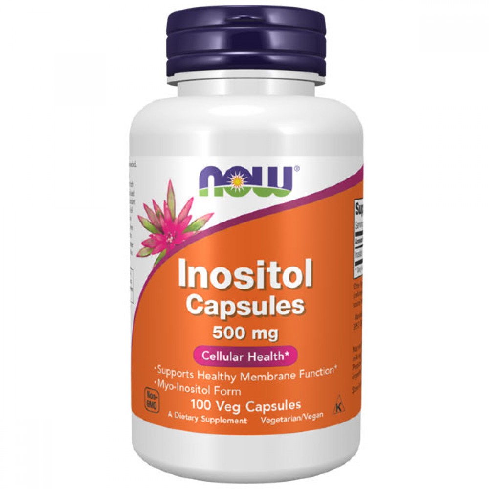 NOW Foods Inositol 500mg - 100 Veg Capsules | Cellular & Mental Health ...