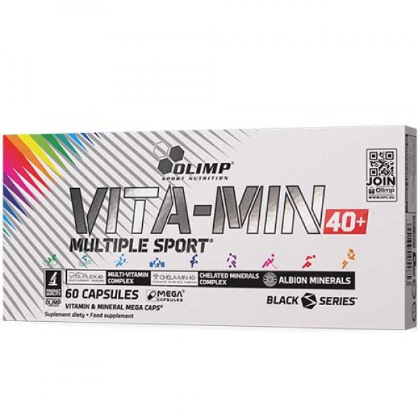 Olimp Vita-Min Multiple Sport 40+ Multivitamin - 60 Caps | Over 40 ...