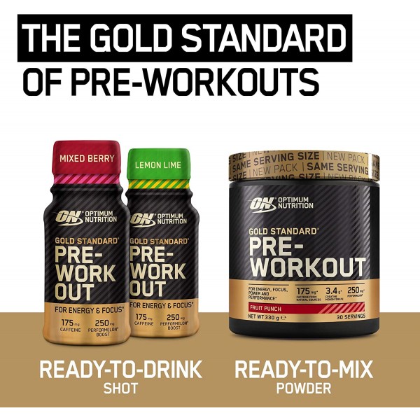 Optimum Nutrition Gold Standard Pre Workout Shots | Lowest Price ...