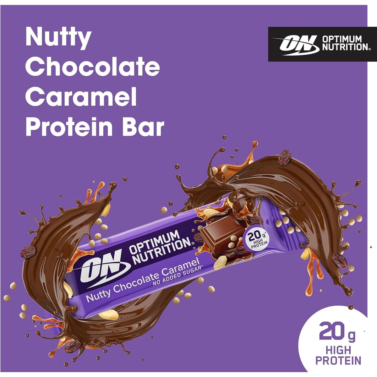 Optimum Nutrition Nutty Chocolate Caramel Protein Bar 10 x 70g | LOWEST ...