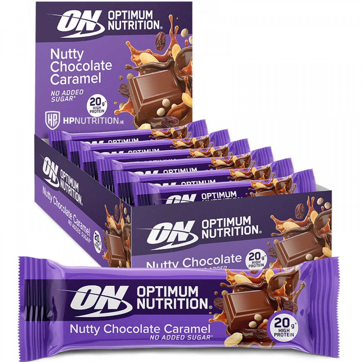 Optimum Nutrition Nutty Chocolate Caramel Protein Bar 10 x 70g | LOWEST ...