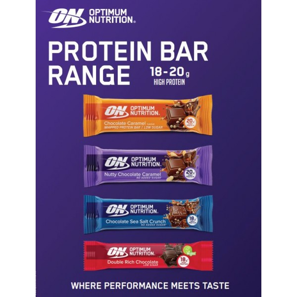 Buy Optimum Nutrition Chocolate Cramel Whipped Protein Bar 60g - Box of ...
