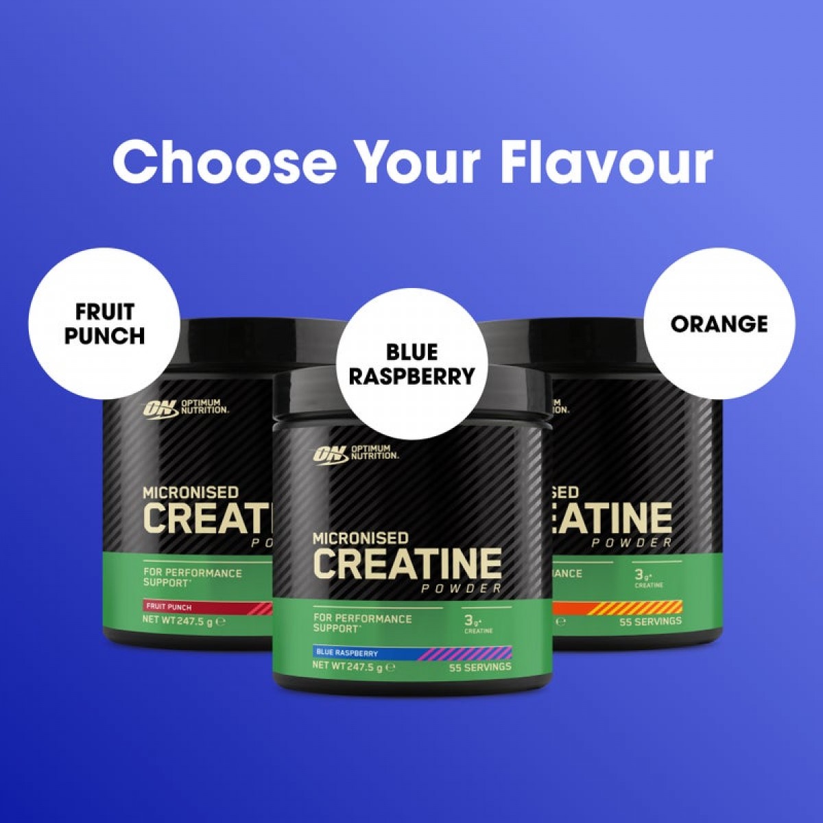 Optimum Nutrition Creatine Powder Flavoured 360g | HPnutrition.ie