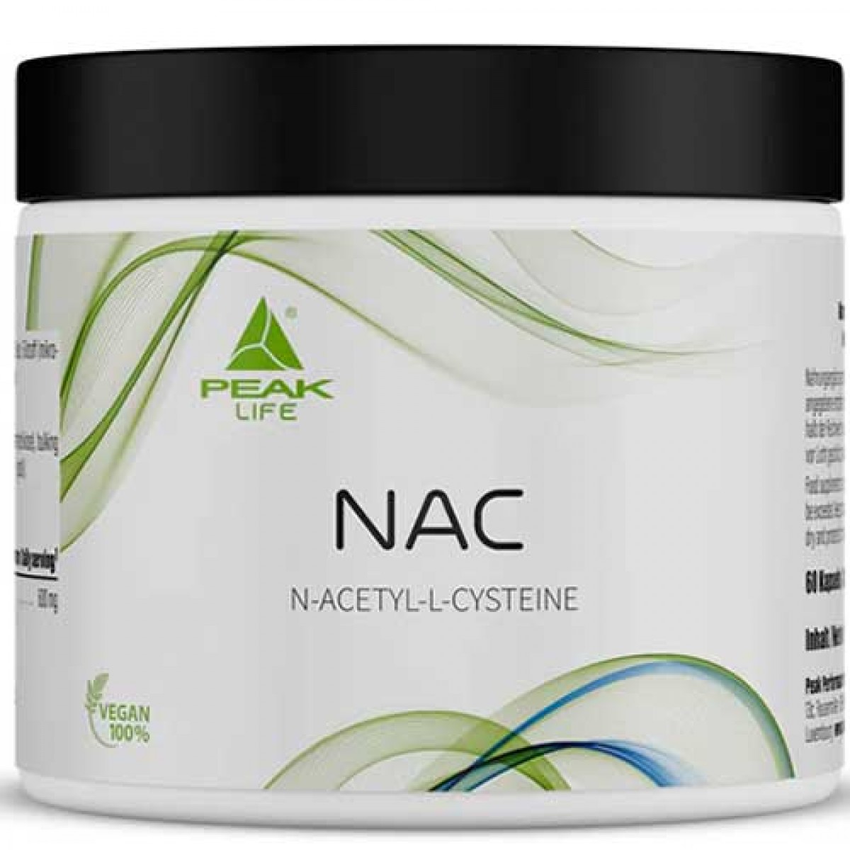 Peak NAC - 60 Caps | Antioxidant & Respiratory Support | HPnutrition.ie