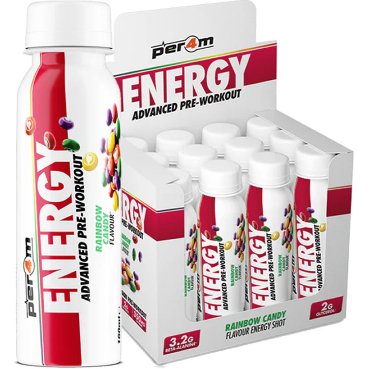 Per4m Advanced Pre-Workout Shots (12 Pack) | Liquid Energy & Focus ...