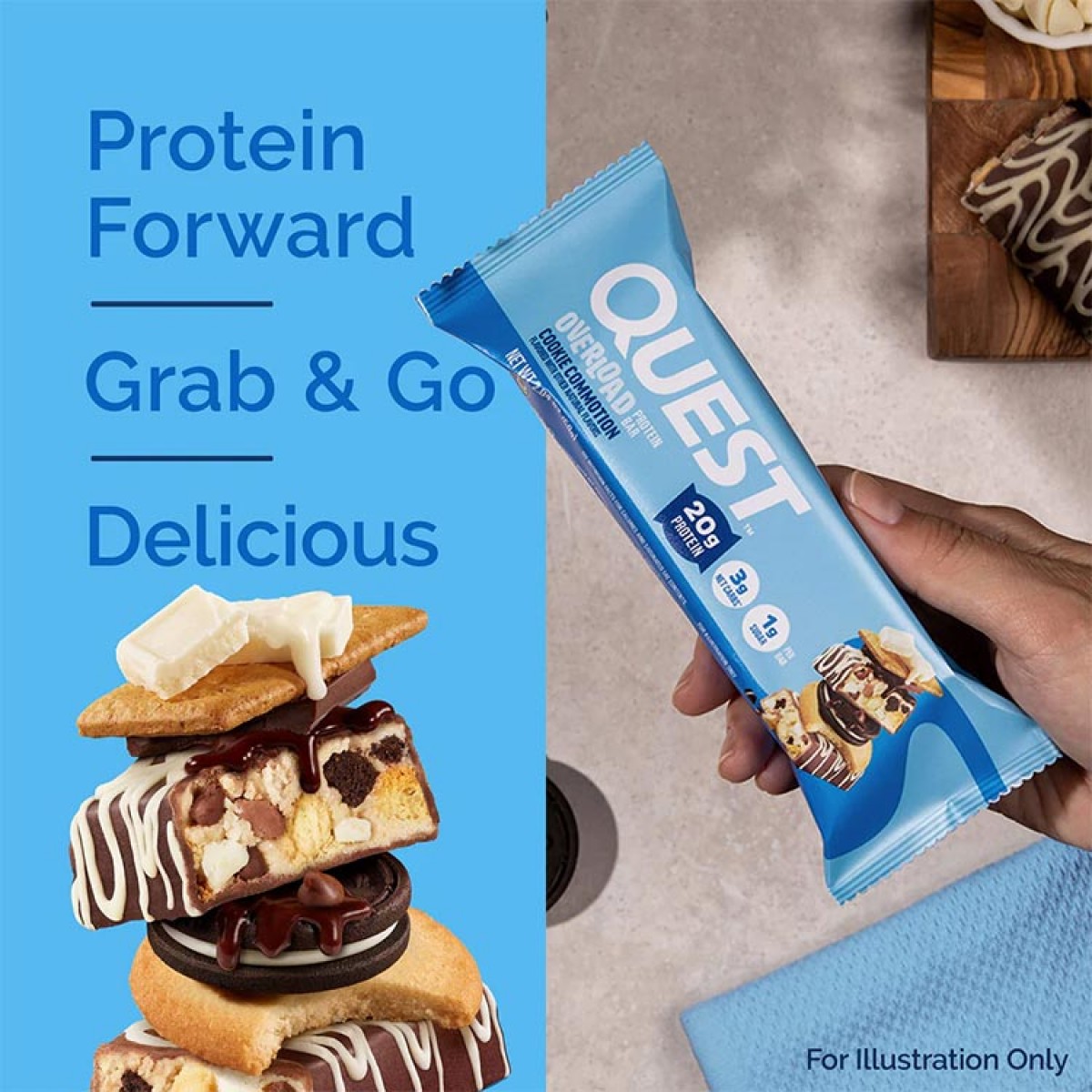 Quest Overload Protein Bars (12 Pack) | Low Carb & High Protein Snack ...