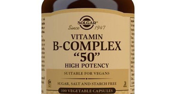 Solgar Vitamin B-Complex 50 High Potency Vegetable Capsules - Pack of 100