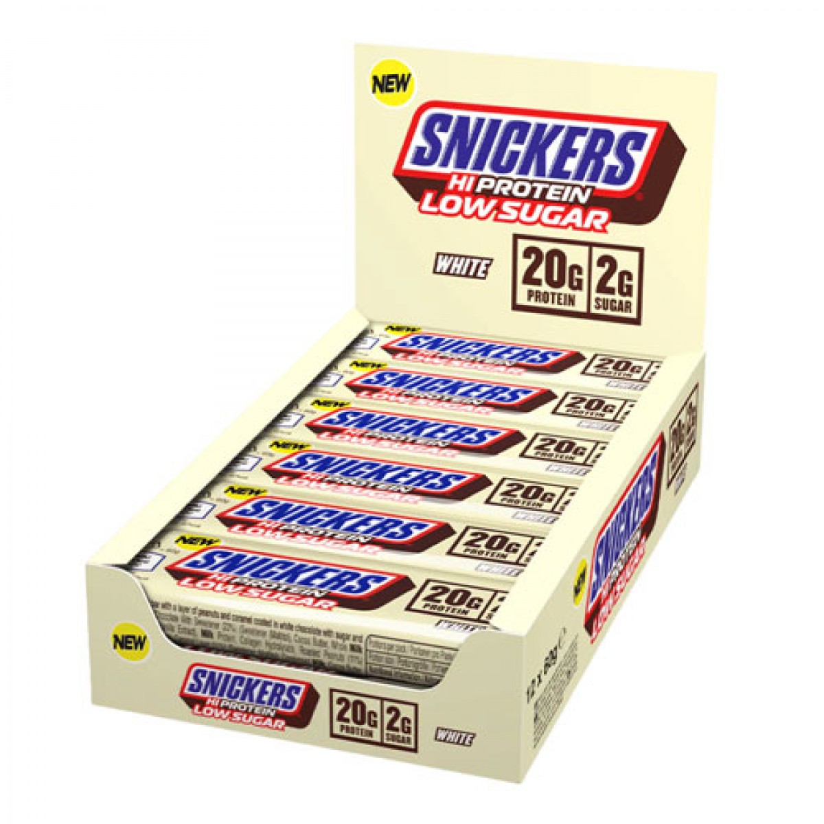 Snickers Hi Protein White Chocolate Bars 12 x 57g | Lowest Price ...