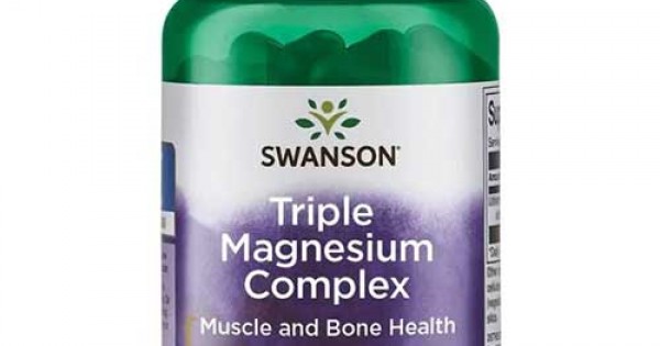Swanson Triple Magnesium Complex - 30 Caps | Muscle & Sleep Support ...
