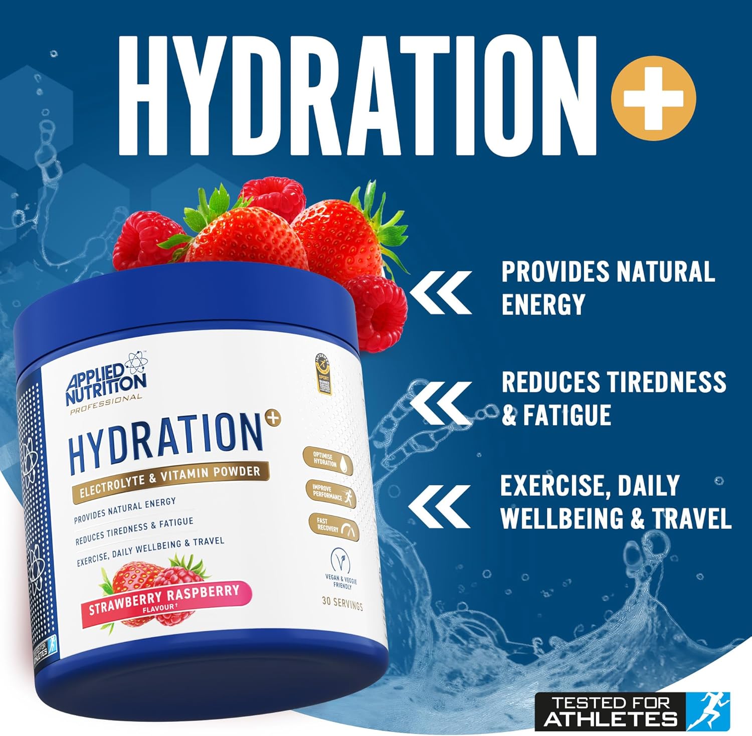 Applied Nutrition Hydration Electrolyte & Vitamin Powder 240g ...