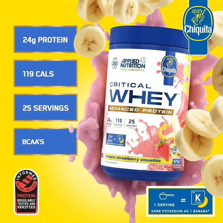 Applied Nutrition Critical Whey - 825g | Tri-Blend Protein for Recovery ...
