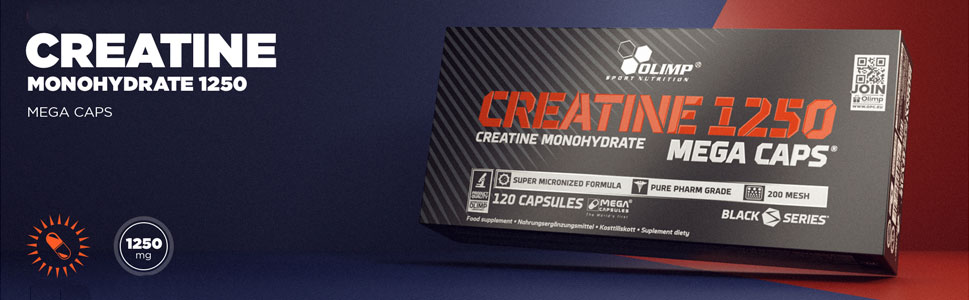 Olimp Creatine Monohydrate MEGA CAPS 1250mg - 120caps.